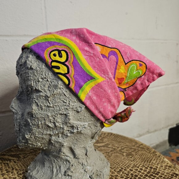 Accessories | Y2k Hippie Girly Whimsy Kidcore Bright Cotton Bandana ...
